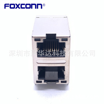Foxconn/富士康 JFM38A1B-EL01-4F双层RJ45带灯带千兆网口滤波器-阿里巴巴