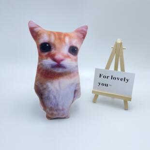 跨境商品 el gato cat plush 可爱仿真猫咪毛绒玩偶印花猫公仔-阿里巴巴