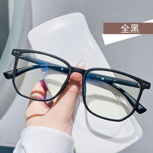 2022新款TR90黑色框防蓝光眼镜 时尚ins网红男女可配近视平光眼镜-阿里巴巴