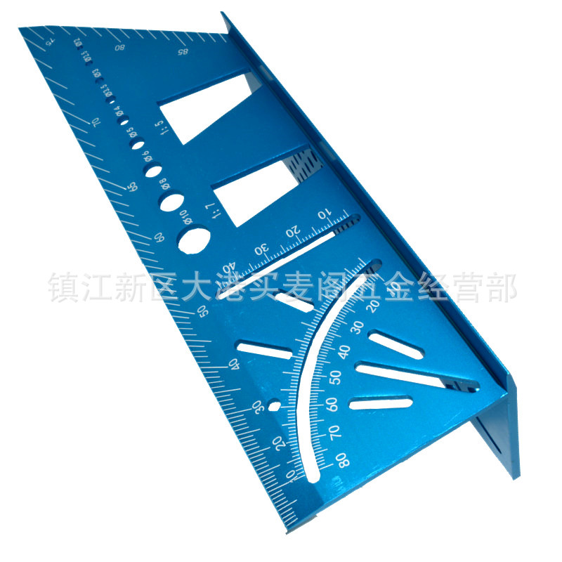 彩色角尺过线尺加厚铝合金画线尺45 90度直角划线规木工划线尺-阿里巴巴