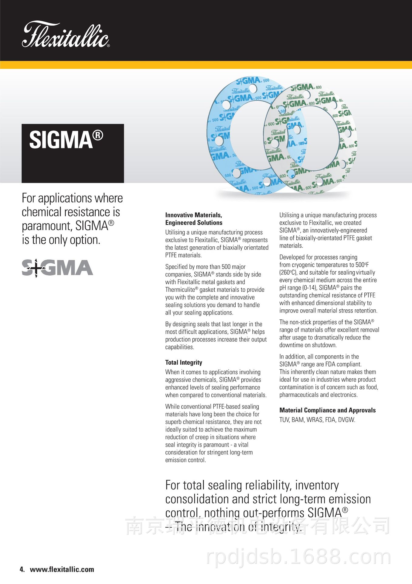 05Flexitallic福来西SIGMA511板材 无石棉密封垫Sigma PTFE板批发-阿里巴巴