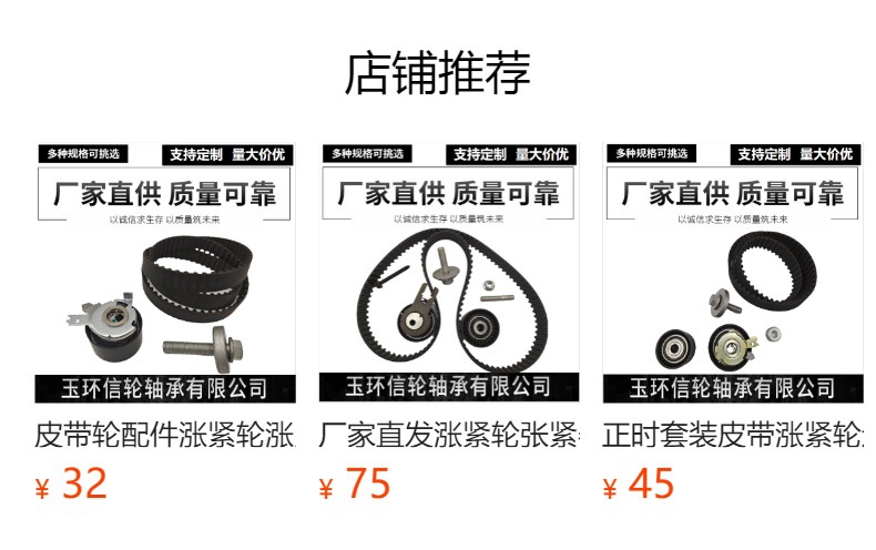 皮带涨紧轮套装适用雪佛兰K015603XS 530045010 55570290-阿里巴巴