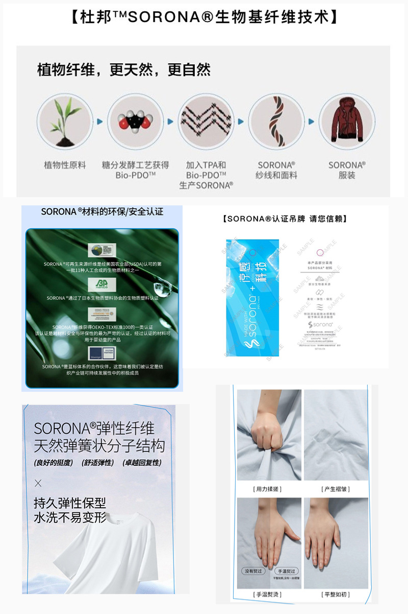 现货220g加厚杜邦索罗纳SORONA平纹布 凉感速干科技T恤针织面料-阿里巴巴