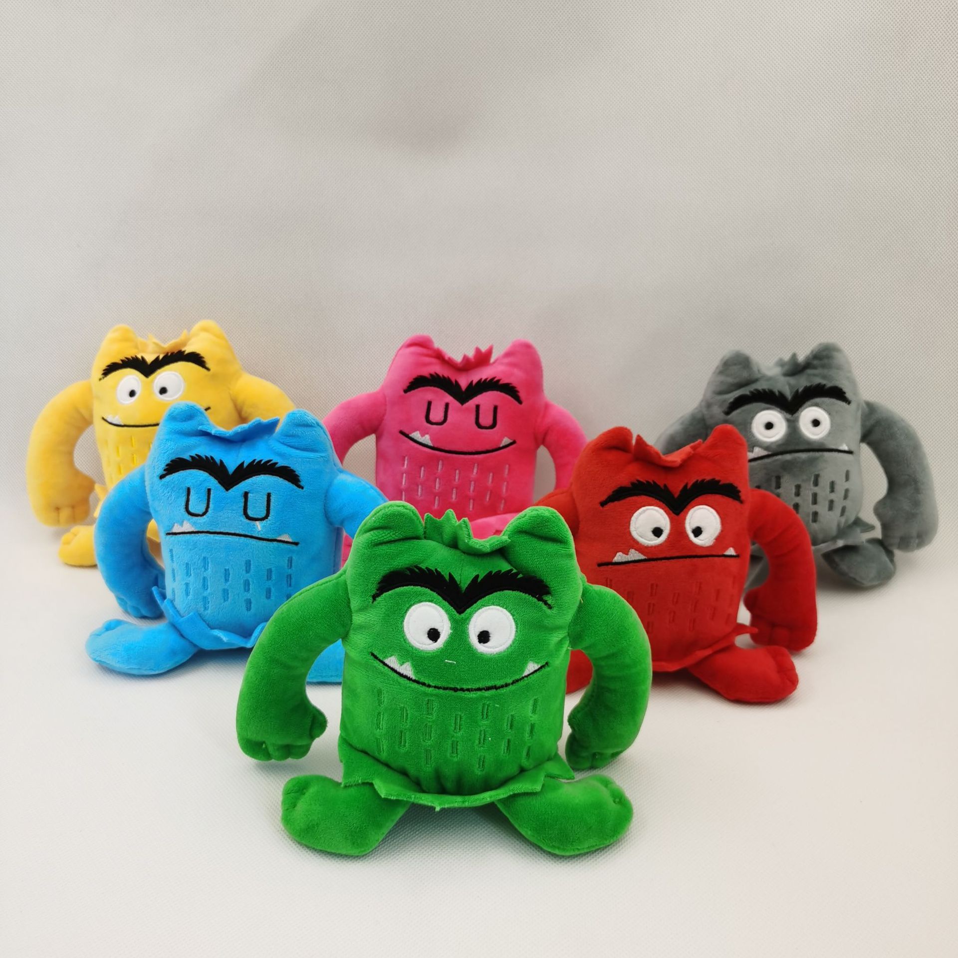跨境新品我的情绪小怪兽The color monster毛绒公仔 玩偶娃娃玩具-阿里巴巴