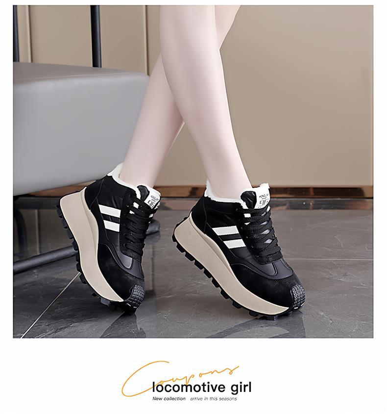 帕拉鞋女款2025新款冬季加绒保暖雪地靴女士厚底运动休闲鞋子-阿里巴巴