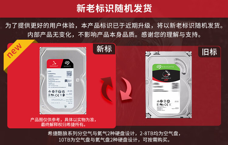 适用SATA 希捷 酷狼Pro NAS 4T/6T/8T/10T/12T/16T/18T 网络存储-阿里巴巴