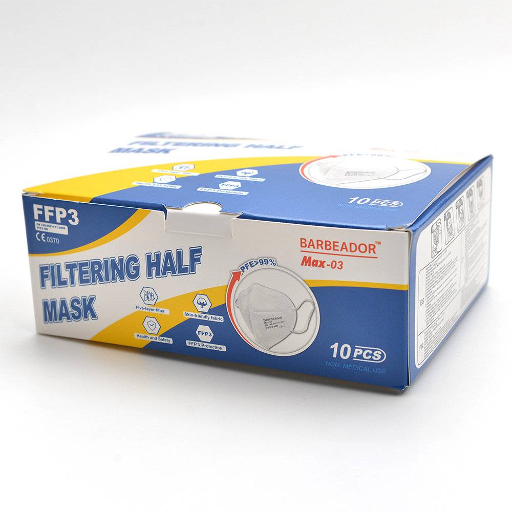 工厂现货批发口罩白色六层FFP3现货 0370白名单 独立包装-阿里巴巴