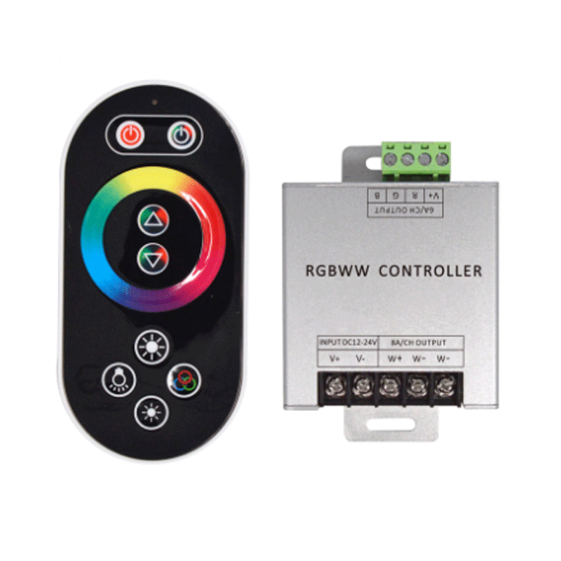 RGBWW触摸控制器 led灯条灯带调光调色控制器 PWM大功率控制器-阿里巴巴