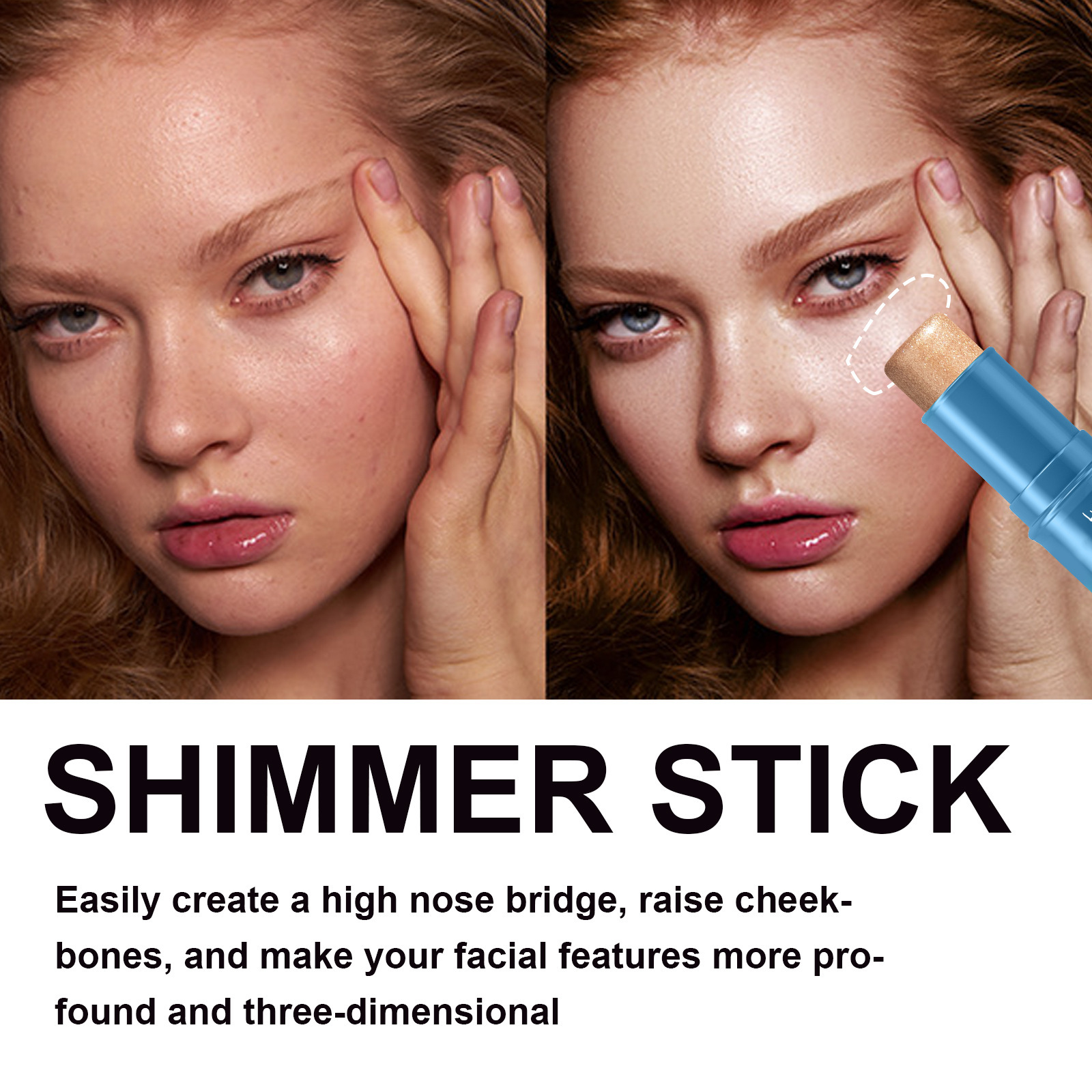 eelhoe multi-function highlight shadow blush stick three-dimensional ...