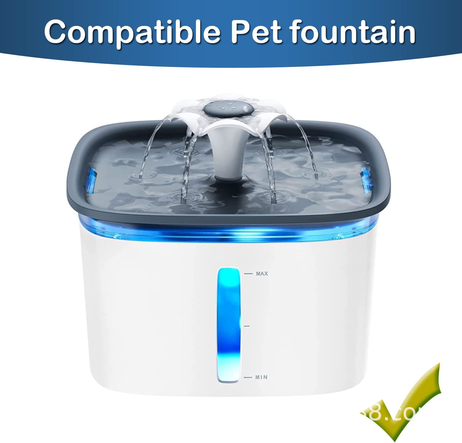 亚马逊爆款宠物饮水机滤芯适用于VEKEN 95oz/2.8L猫咪饮水器滤芯-阿里巴巴