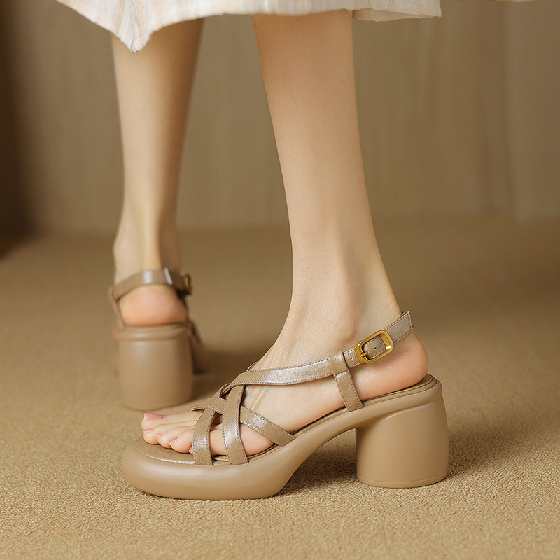 CHIKO Mercy Open Toe Block Heels Platforms Sandals