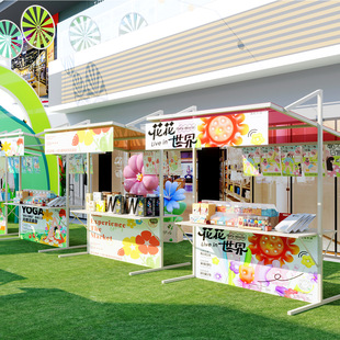 市集摊位架商业展会活动促销棚架帐篷铁艺摊位市集户外摆摊多功能-阿里巴巴