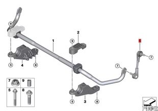 适用于宝马新款G38G30G12前平衡杆球头稳定杆球头31306866522跨境-阿里巴巴
