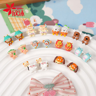 loopy可爱卡通手绘珠滴油合金饰品配件跳跳虎线条小狗diy手工珠子-阿里巴巴