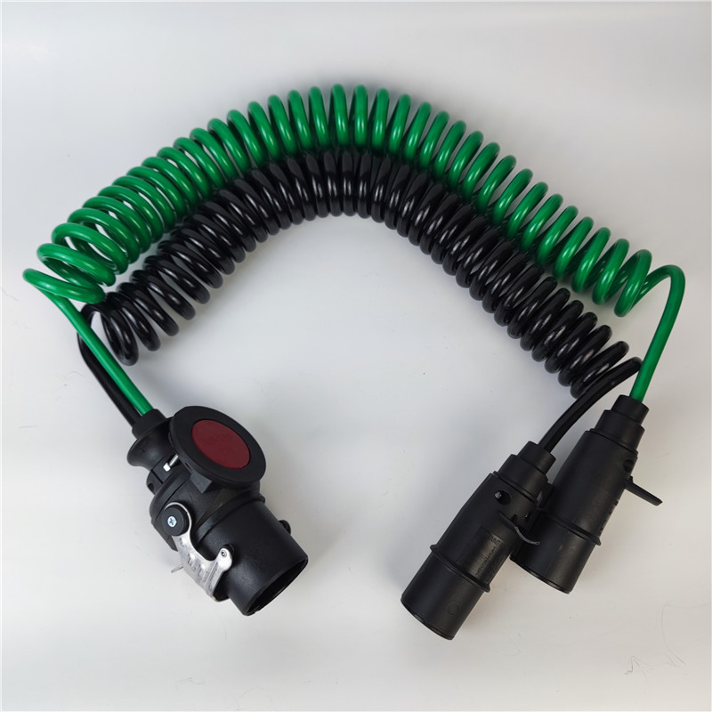 Trailer one -trailer two -connected line Fifteen core trailer cable car ...