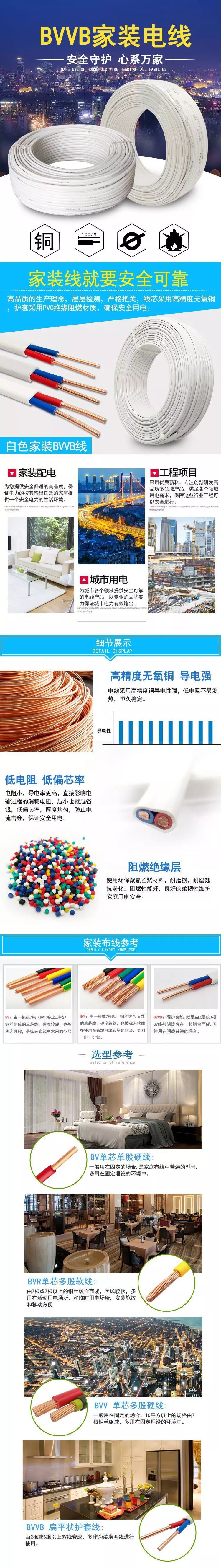 BVVB硬芯护套线RVVB软芯护套2/3*1/1.5/2.5/4/6平方白色平行线-阿里巴巴