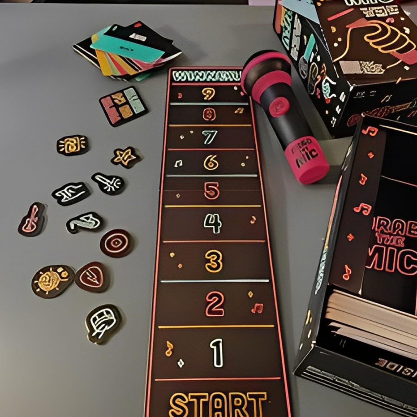 亚马逊新款 Grab The Mic Party Game 抢麦克风派对游戏 气氛道具-阿里巴巴