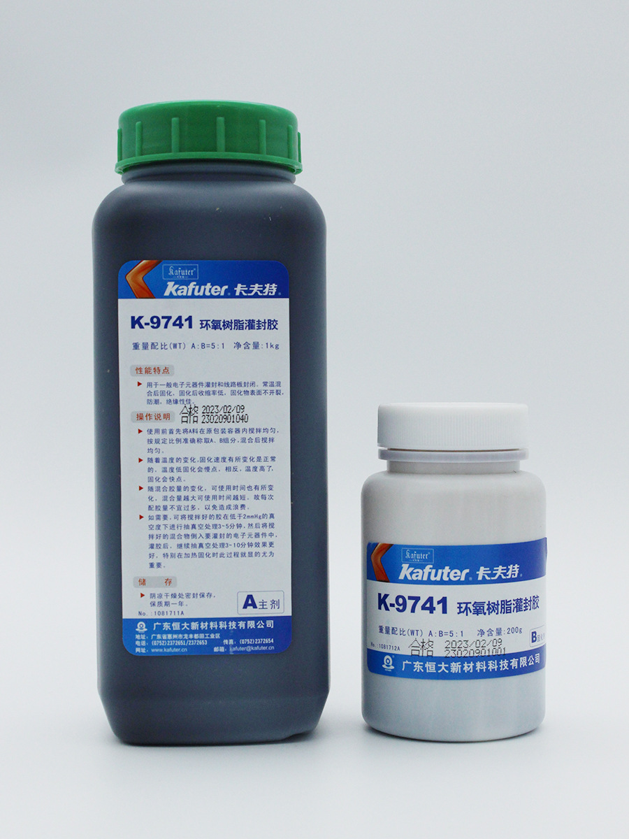 卡夫特K-9741环氧树脂胶电子灌封胶低收缩绝缘PCB板封闭黑色1.2kg-阿里巴巴