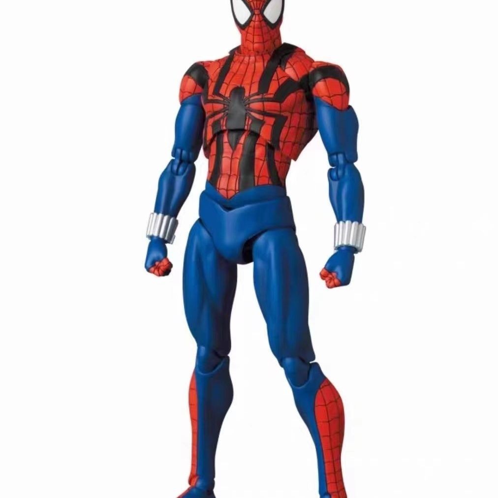 漫威蜘蛛侠动漫MAFEX 143蜘蛛侠 漫画版 本莱利 猩红蜘蛛侠手办-阿里巴巴