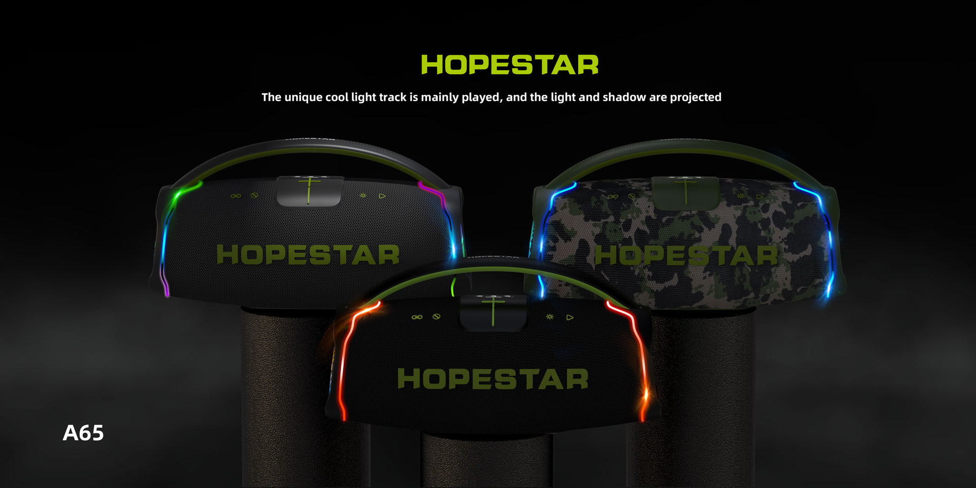 HOPESTAR-A65蓝牙音箱跨境超重低音炮串联户外便携带话筒300W音响-阿里巴巴