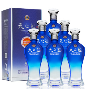 天之蓝52度480ml绵柔型酒礼盒装蓝色经典天之蓝酒42度包邮-阿里巴巴