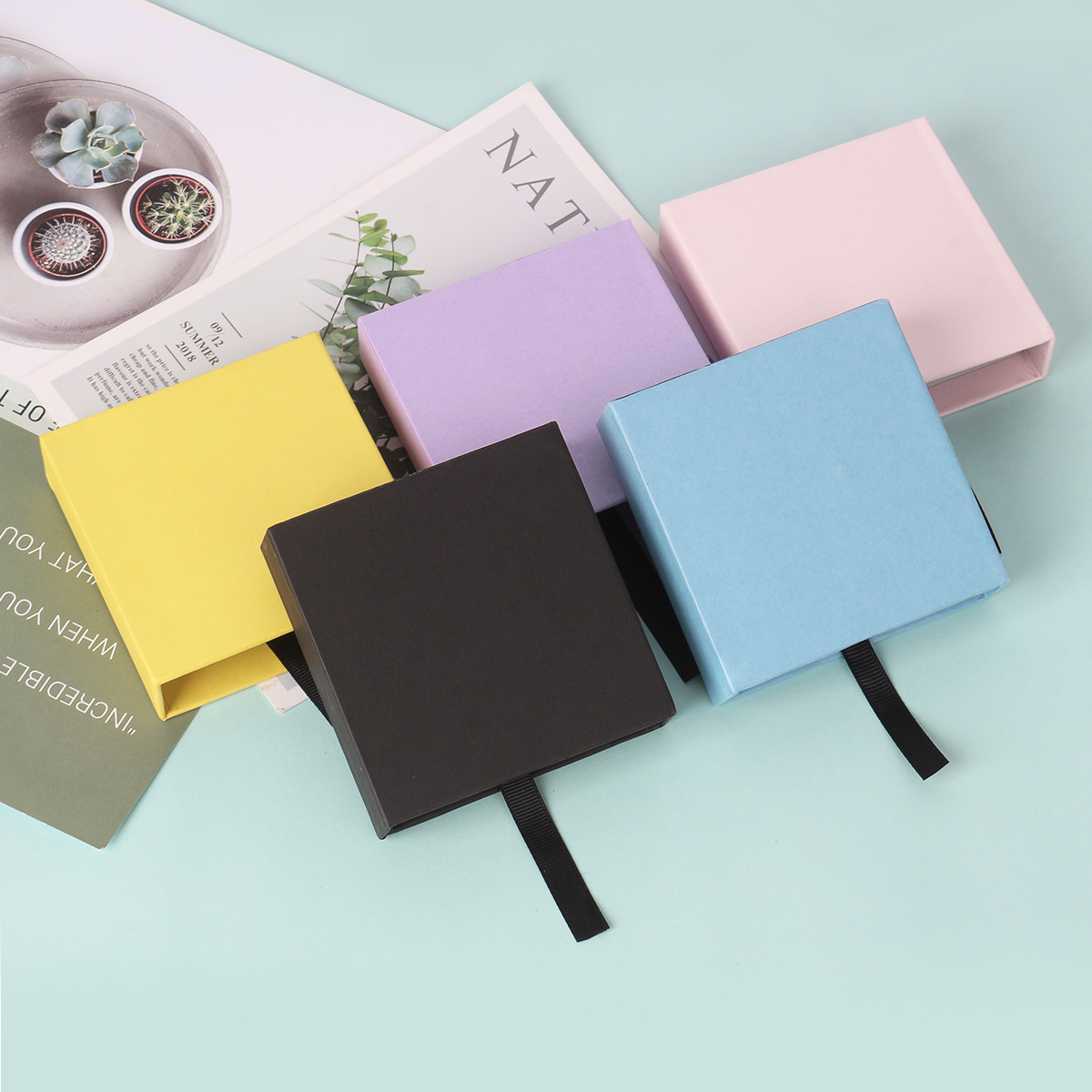 Transparent PE film display box, suspended packaging box, jewelry box ...