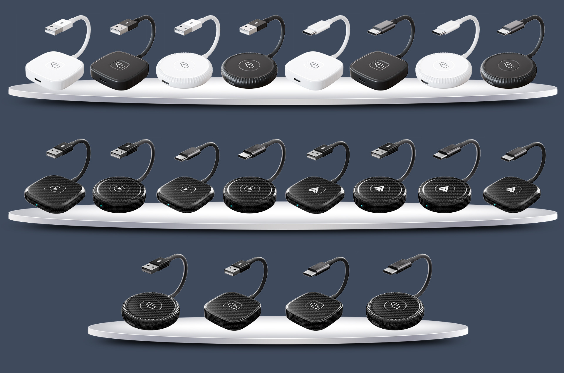 适用苹果手机carplay原车有线转无线智能AI BOX盒子车机转接器-阿里巴巴