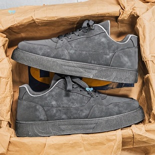 men's Casual Solid Color Sneakers Low Top Lace Up Fashion-阿里巴巴