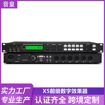 X5前级效果器KTV数字混响器卡拉OK专业防啸叫器DSP前置音频处理器-阿里巴巴