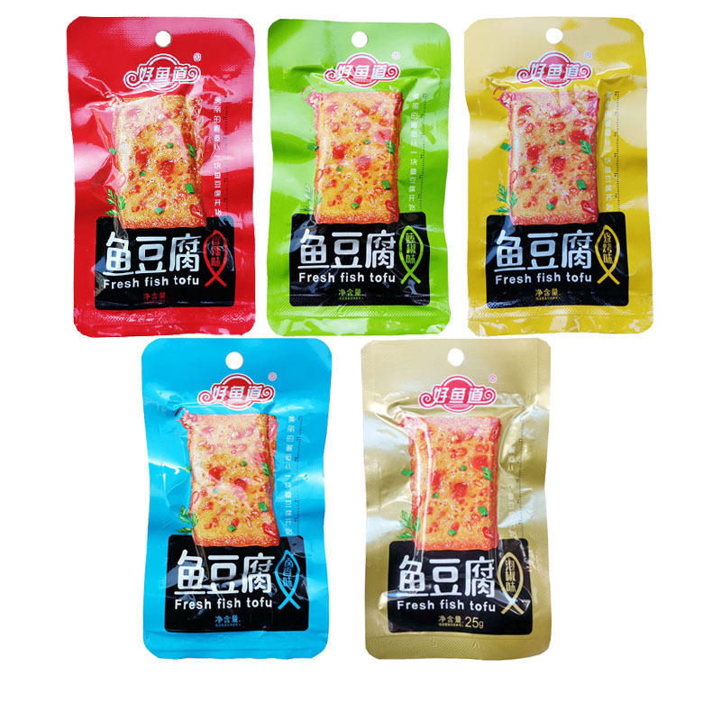 好鱼道鱼豆腐25g/包休闲鱼肉豆制品零食小包装卤香烧烤藤椒香辣味-阿里巴巴