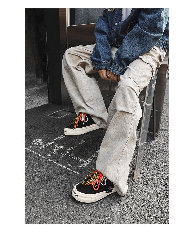 AFANTING潮牌潮新品雪花酥奥利奥帆布鞋潮流休闲帆布鞋男女同款潮-阿里巴巴