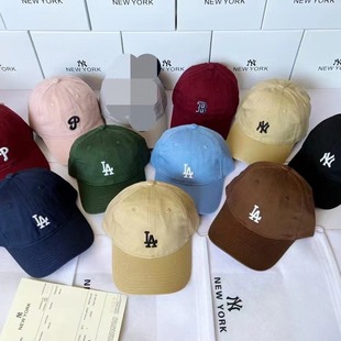 MLB NY 虞书欣同款男女情侣复古软顶棒球帽遮阳帽运动CP77/CPB07-阿里巴巴