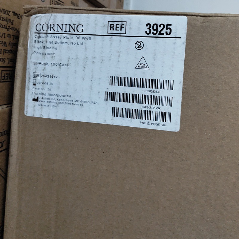 Corning康宁3925黑色96孔酶标板/培养板 平底高结合不带盖 非灭菌-阿里巴巴