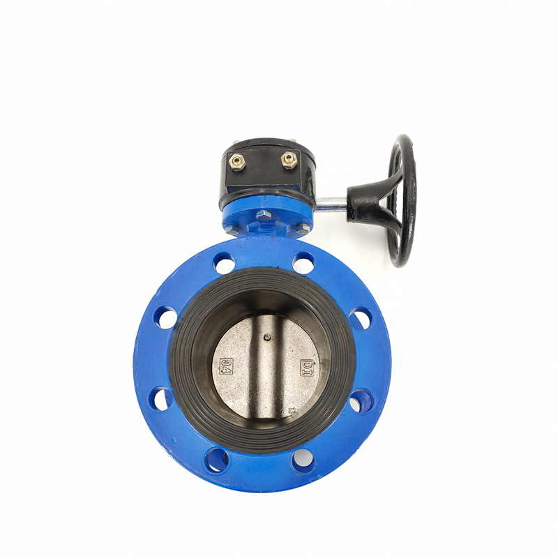 天津D341X-10/16Q垂直板球墨铸铁消防涡轮法兰蝶阀厂家DN50-DN200-阿里巴巴