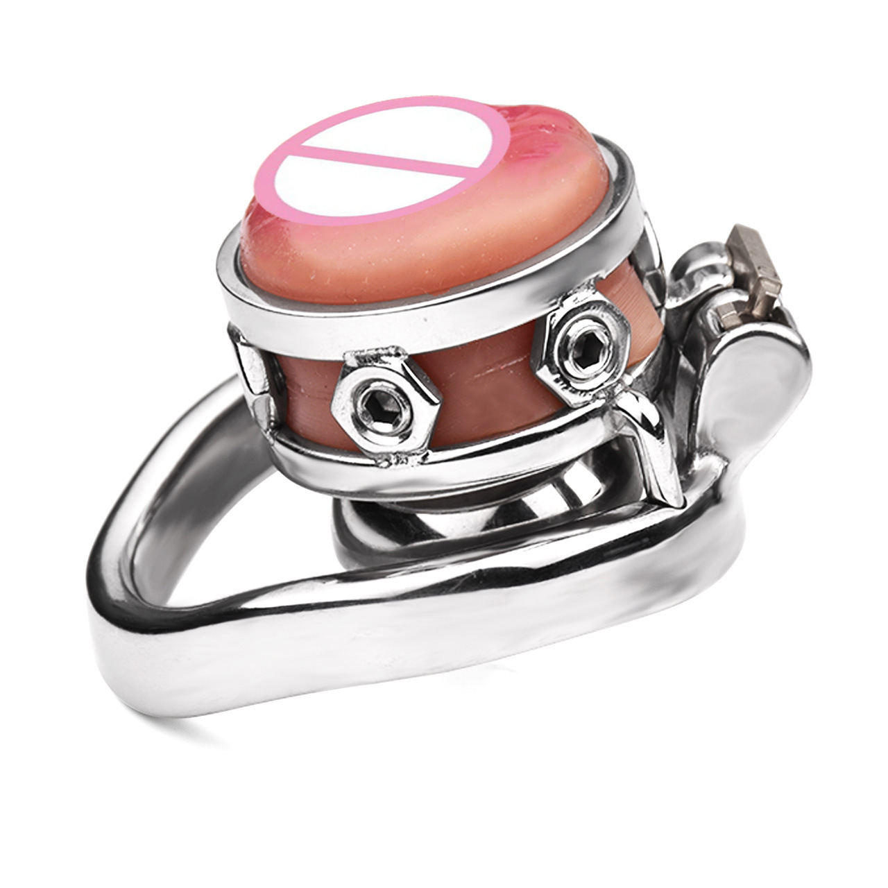 FRRK-411仿真喷涂新配色硅胶仿阴伪娘lo娘贞操锁变装cb锁带导尿托-阿里巴巴