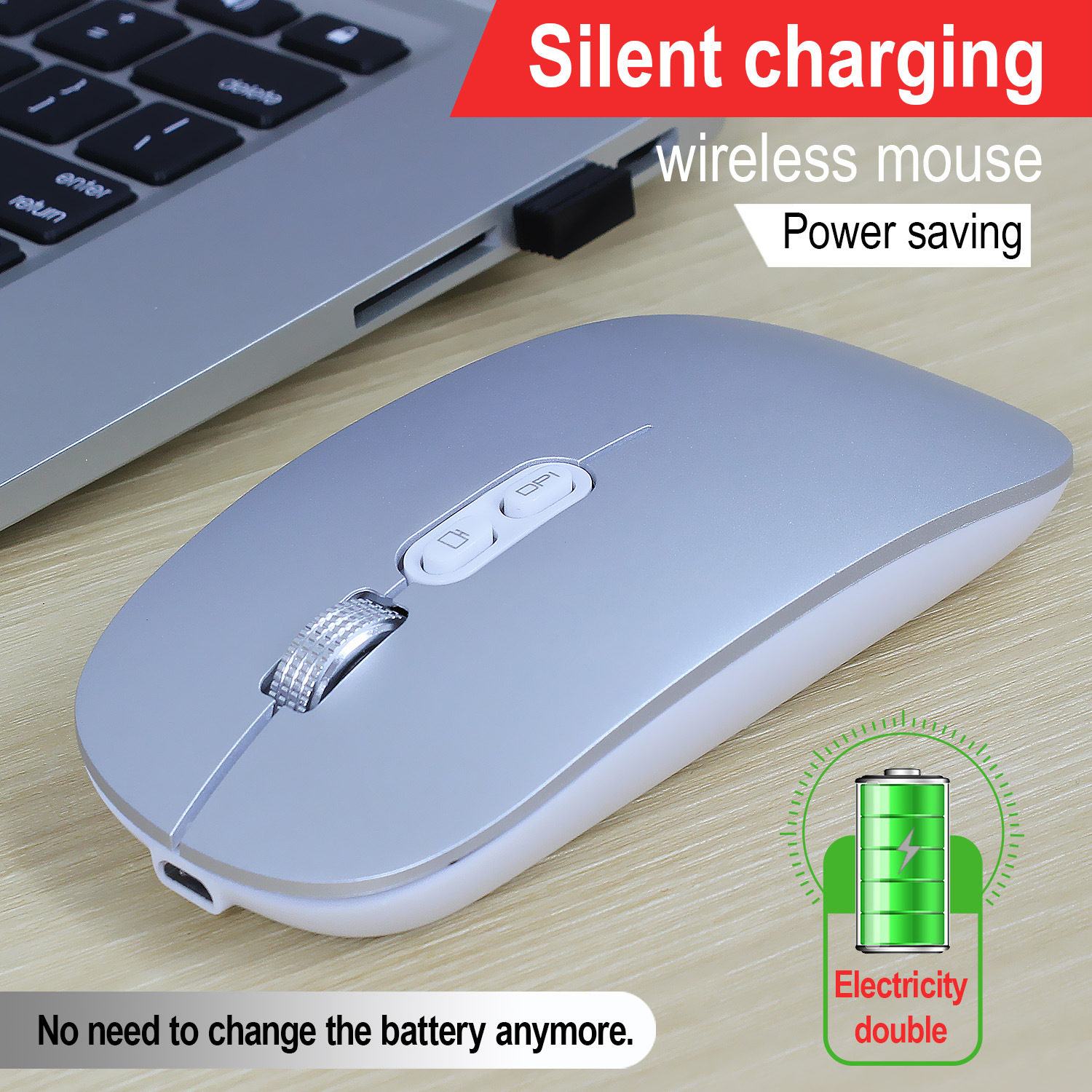 双模2.4G+BT5.1无线可充电鼠标500毫安静音设计5D办公游戏现货-阿里巴巴