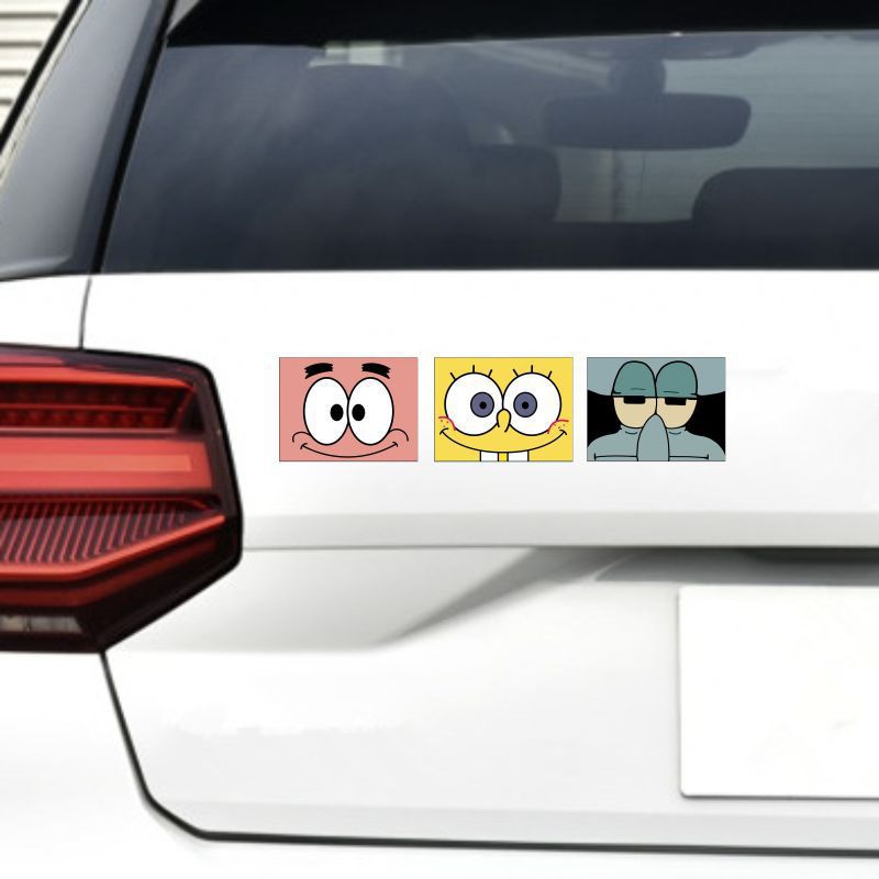Spongebob Cartoon Car Sticker Patrick Car Body Scratch Covering ...