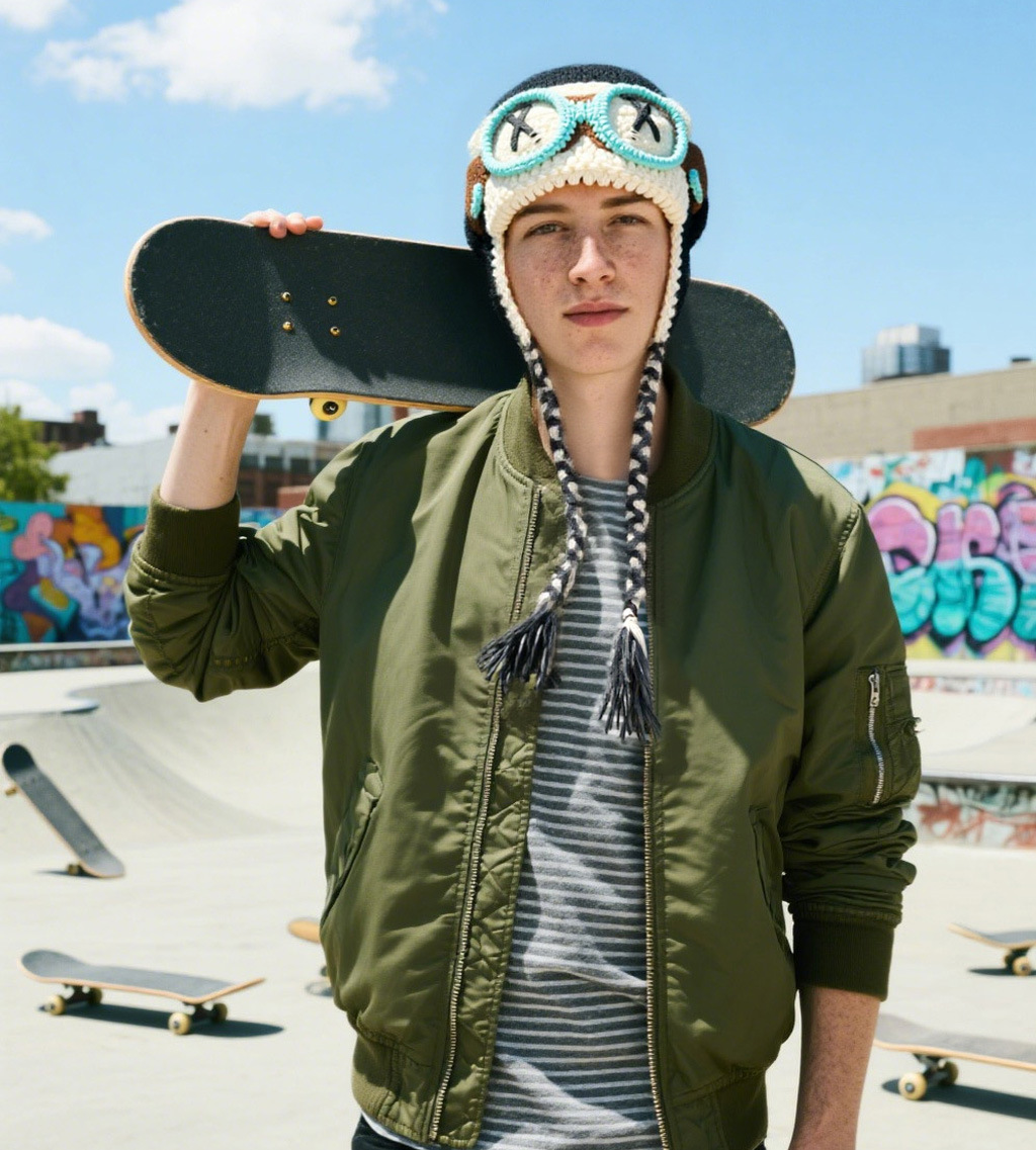 新款新版檀健次同款针织帽跨境创意帽男女通用帽子个性卡通-阿里巴巴