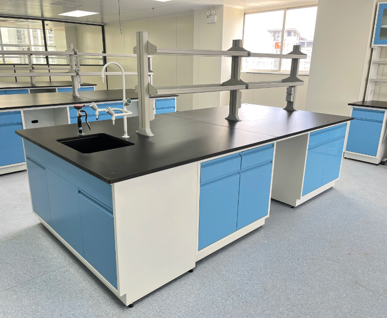 实验室边台中央台钢玻试剂架铝合金药品化验室铝玻试管架实验台架-阿里巴巴