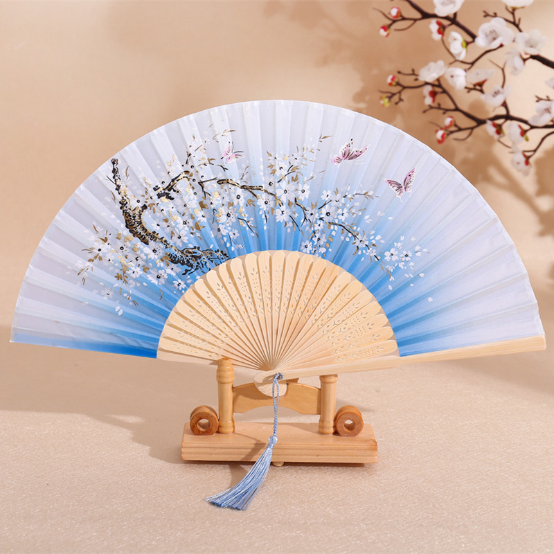 2pcs Ancient Hanfu fairy dress Folding Fans for women girls Chinese ...