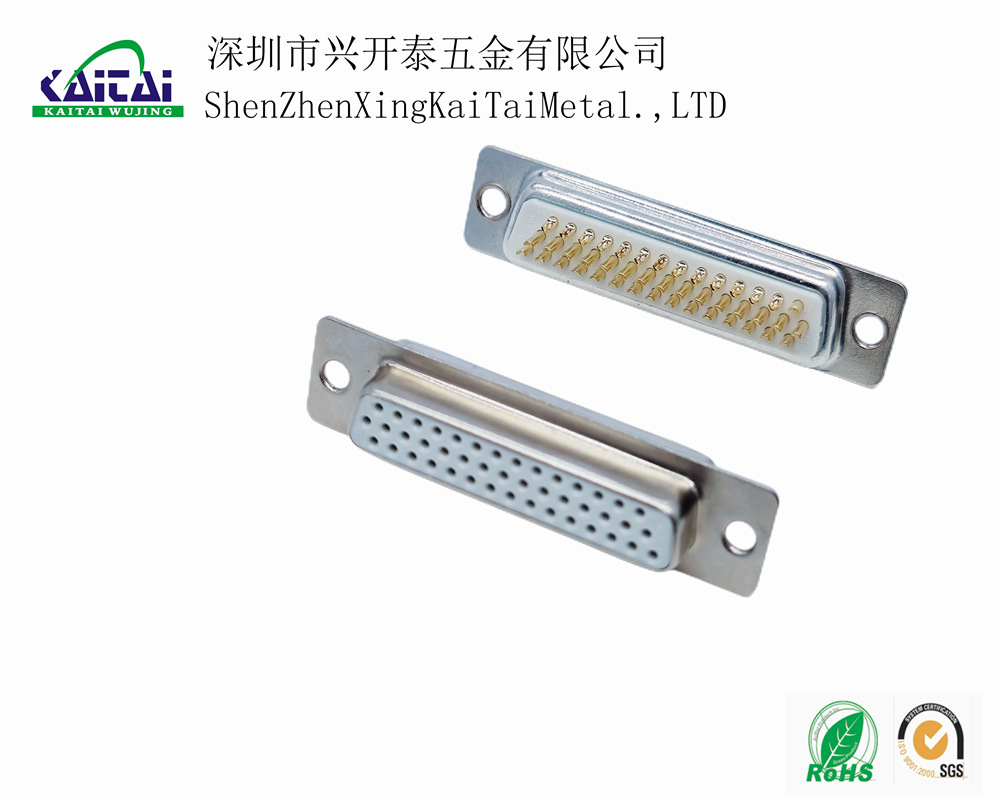 D-SUB系列 DB44PIN 母头 连接器HDB44实芯 车针全金 DB44公母头-阿里巴巴