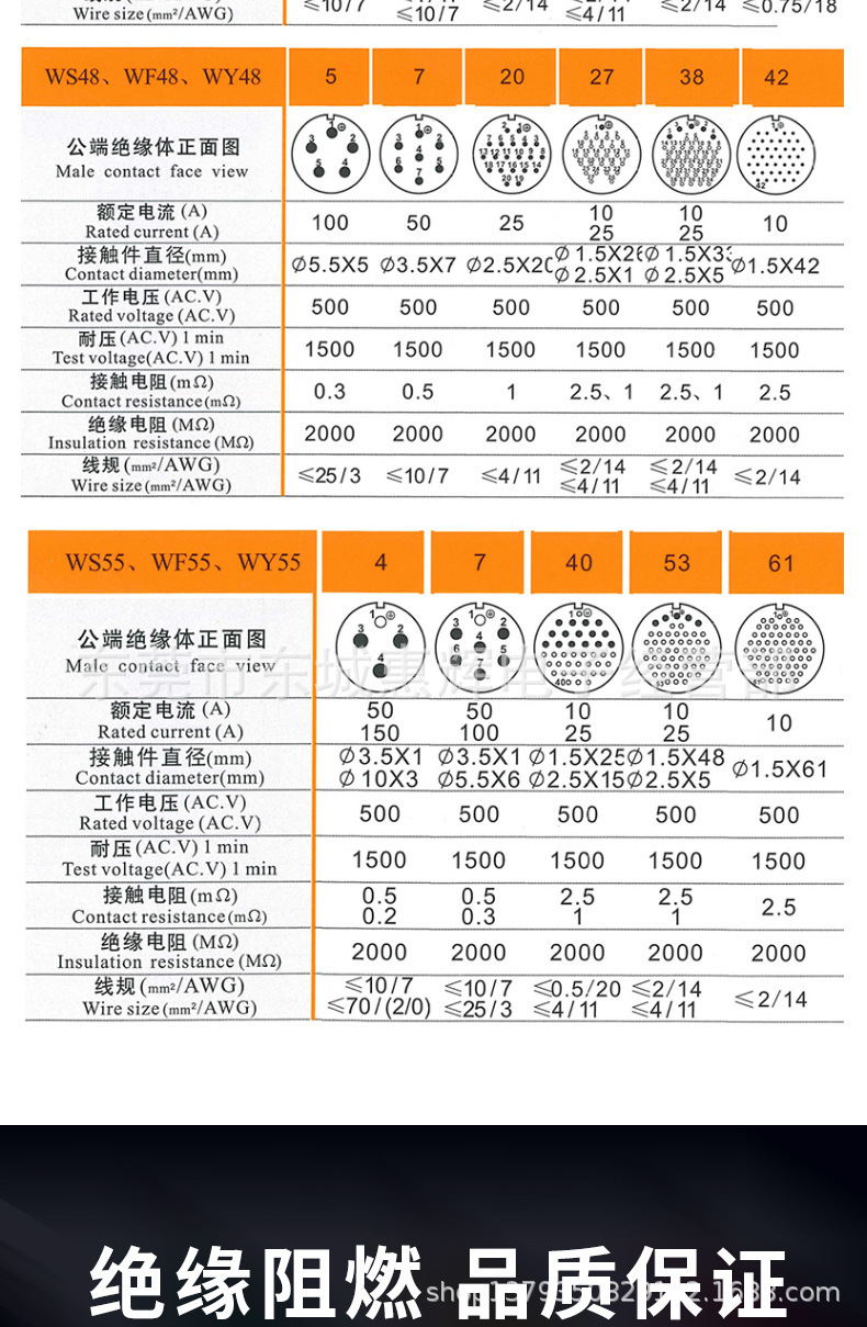 威浦航空插头 WS16【2芯-10芯】TQ插头+ZM后螺母座工业连接器正装-阿里巴巴