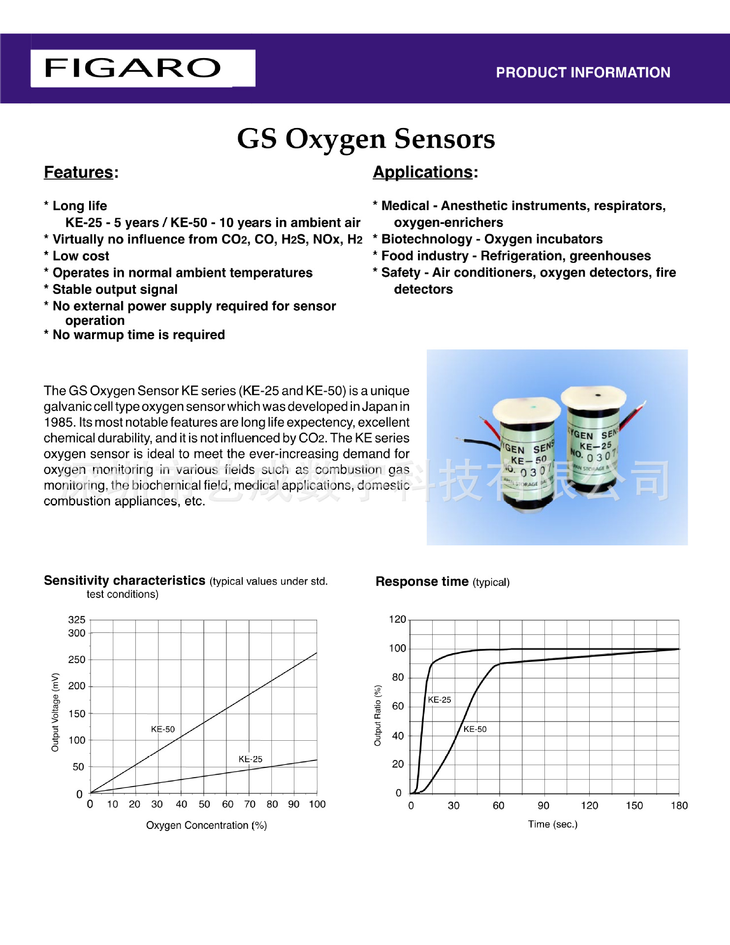 KE-25进口氧气传感器 KE-25 KE-50 KE-25F3 氧电池-阿里巴巴