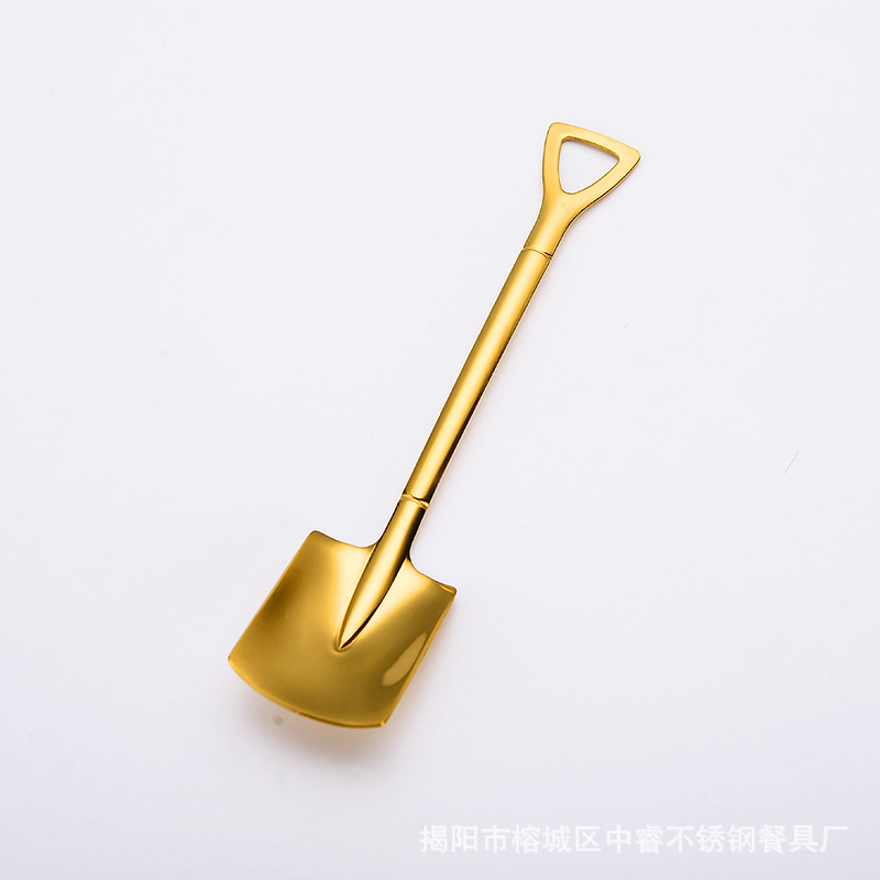 304 stainless steel new creative spade small spoon ice cream fruit ...
