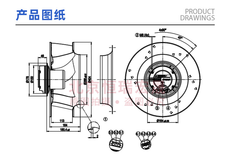 EBM代理直供 R3G400-AC30-61 FFU千级 百级 十级层流罩 净化风机-阿里巴巴