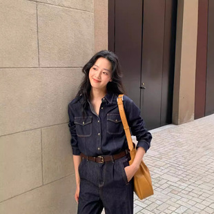 SIMNICE JC5766 24年秋冬新品牛仔衬衫女-阿里巴巴