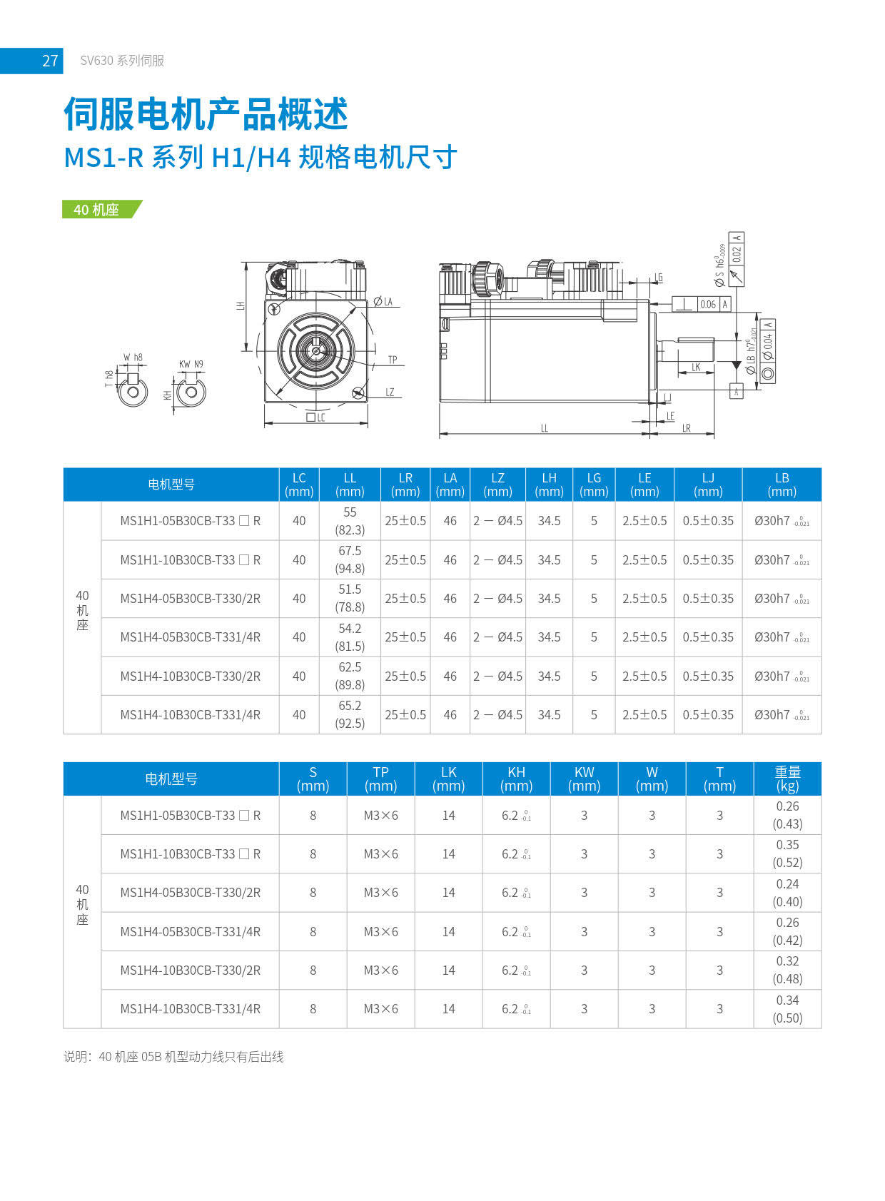 汇川 MS1H4-10B30CB-T332R 伺服电机 100W 带刹车 正品包邮-阿里巴巴
