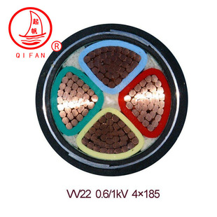 起帆电力电缆 YJV22 3*240+1*120国标铜芯钢带铠装电缆批发-阿里巴巴
