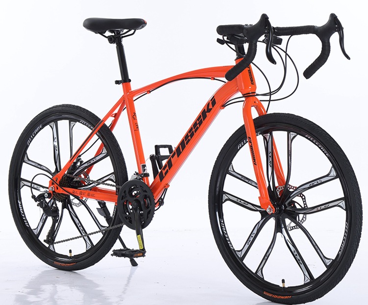 越崎CROSSKI公路自行车700C骑行男女高碳钢/铝合金变速车代步单车-阿里巴巴