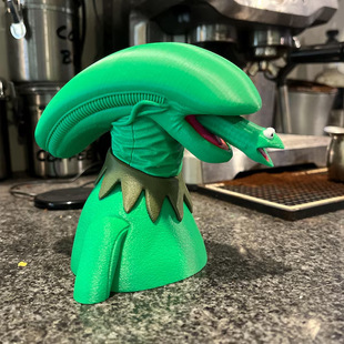 跨境新品 Alien Xenomorph Kermit Mashup 恐怖异形 Kermit 混搭-阿里巴巴